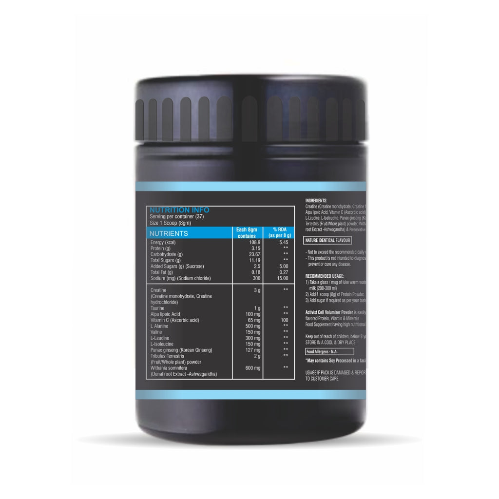 Cell Volumizer Powder | Glutamine Supplement | Activist