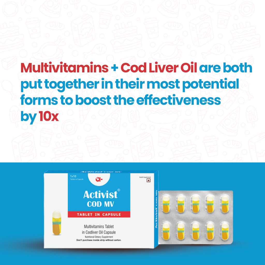 COD MV Capsules | Cod Liver Oil Supplements | Activist